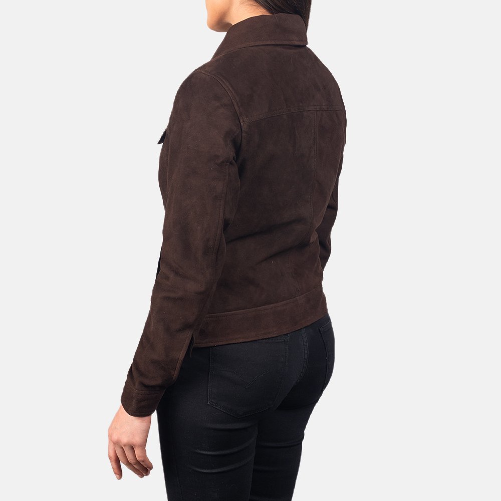 Suzy Mocha Suede Jacket - Custom Jackets Co