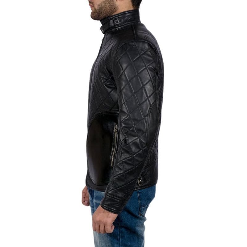 EQUILIBRIUM BLACK LEATHER JACKET : Custom Jackets Co