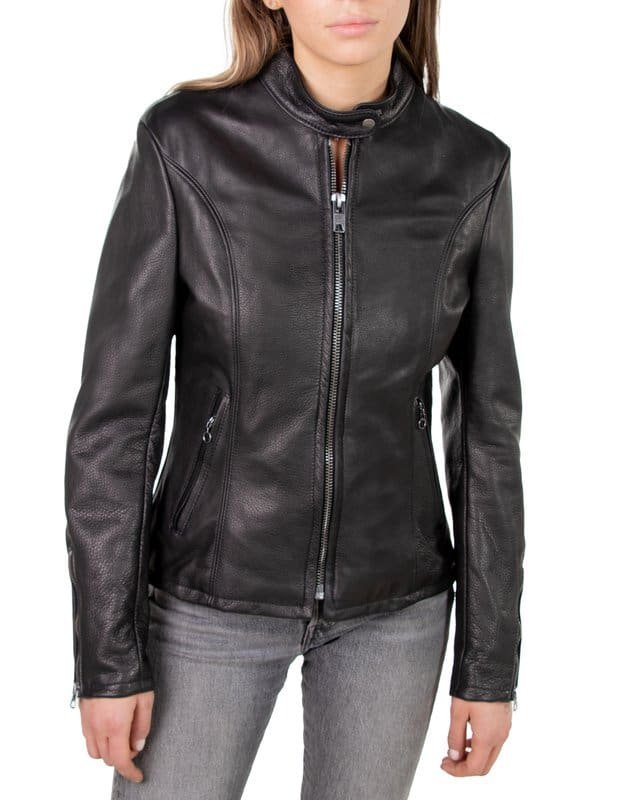 Lightweight Cowhide Cafe Racer Jacket : Custom Jackets Co