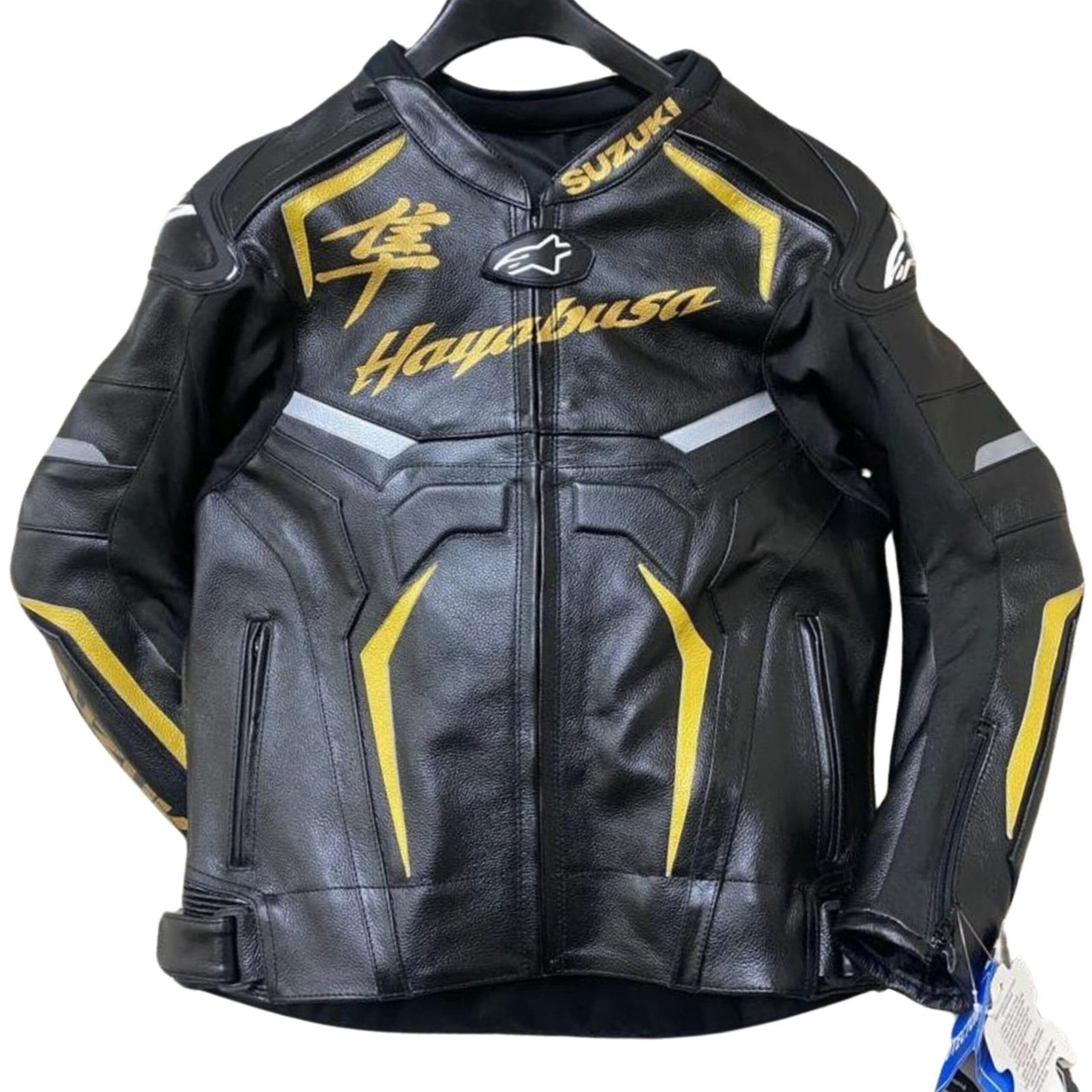 SUZUKI HAYABUSA MOTORBIKE RACING LEATHER JACKET : Custom Jackets Co